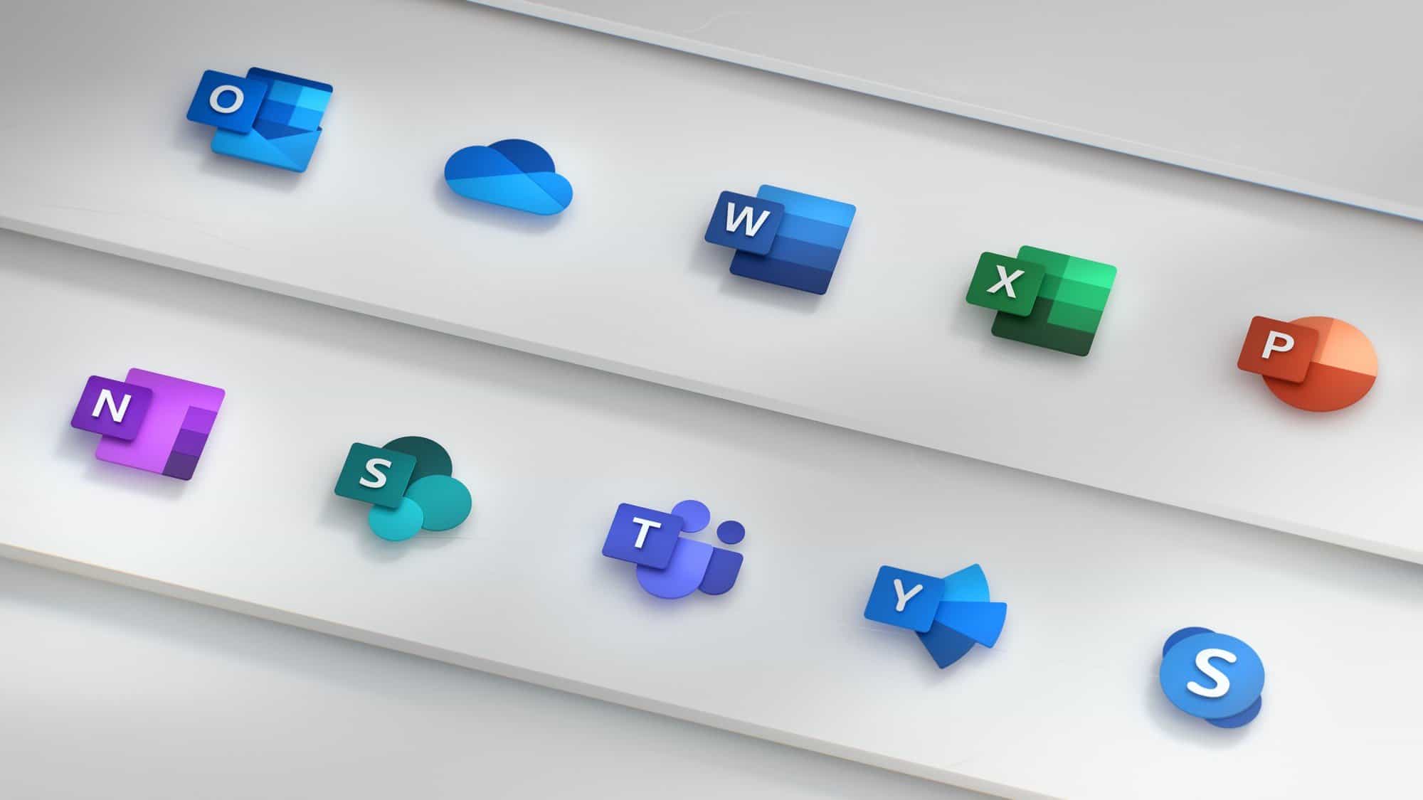 Large Office 365 redesign starts with new icons - Techzine Global
