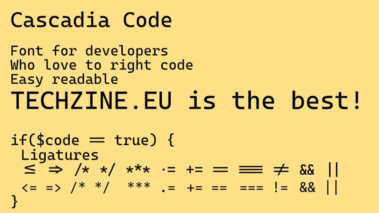 Microsoft introduces font for developers - Techzine Global