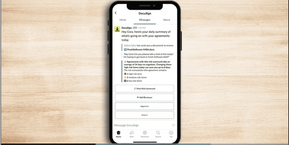 DocuSign supports full contract lifecycle management in Slack ...
