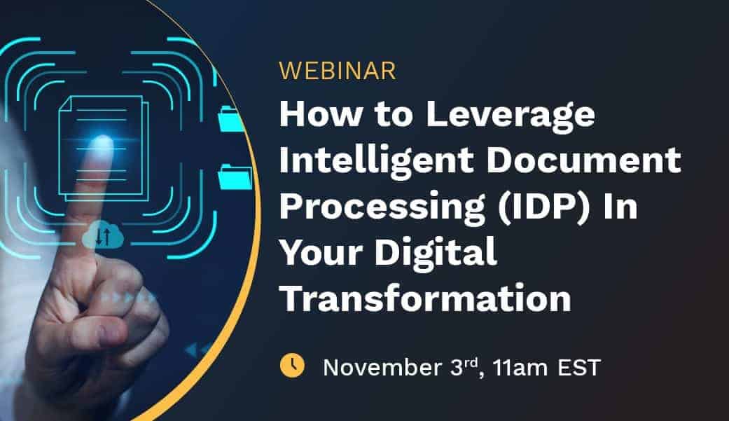 Free webinar offers introduction to intelligent document processing - Techzine Global