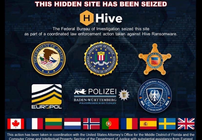 'FBI and Europol take down ransomware group Hive' - Techzine Global