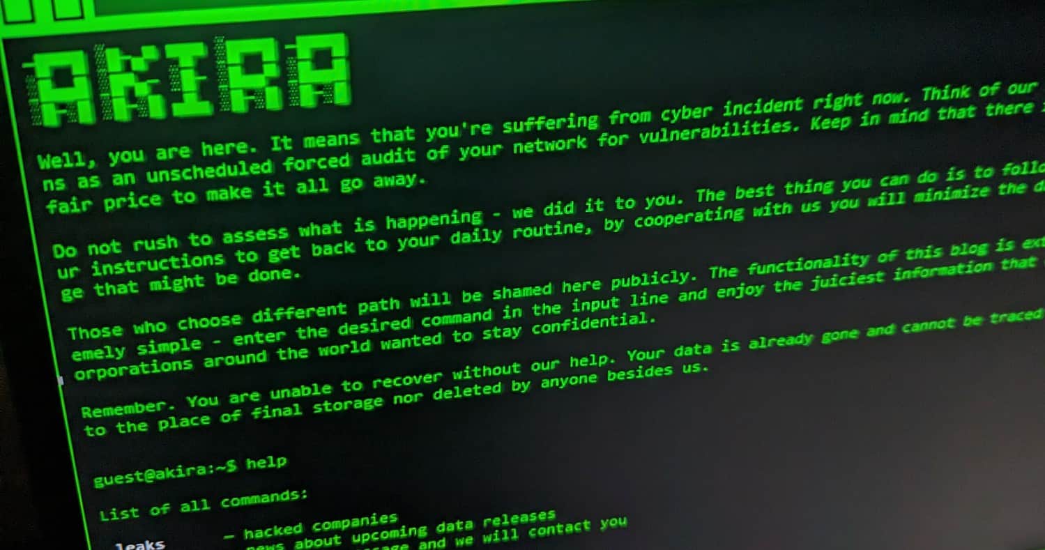 Akira ransomware is new cash cow for Conti criminals - Techzine Global