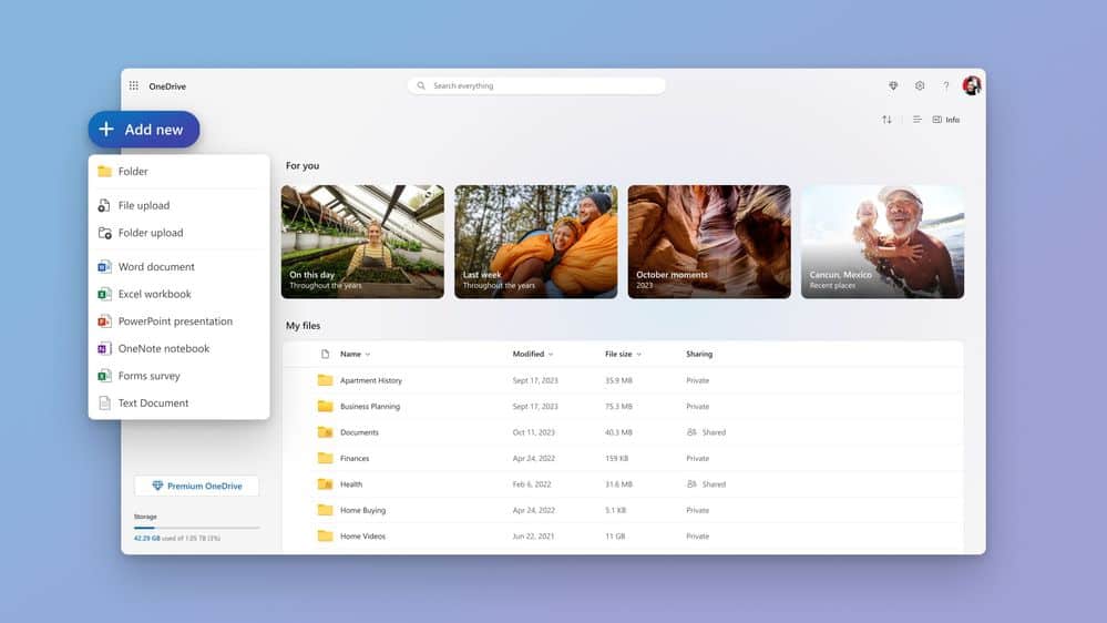 Microsoft starts rolling out new, uncluttered design for OneDrive ... Microsoft starts rolling out new, uncluttered design for OneDrive ...