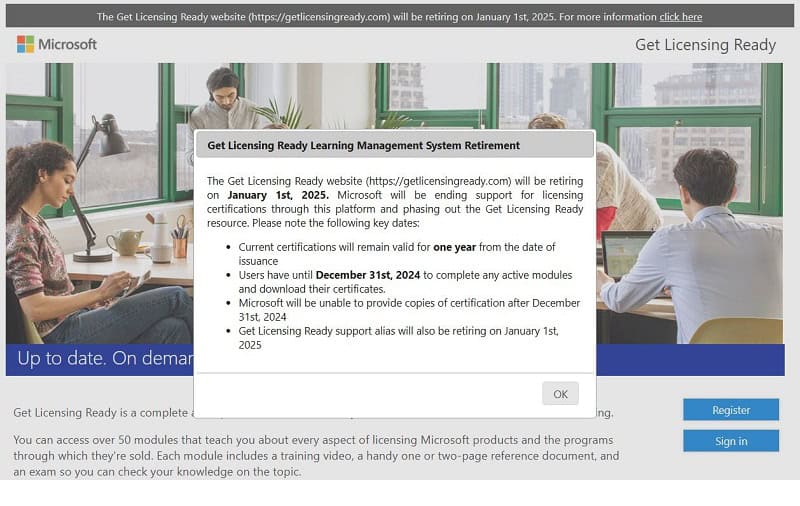 Microsoft turns off site for licenses and certifications - Techzine Global