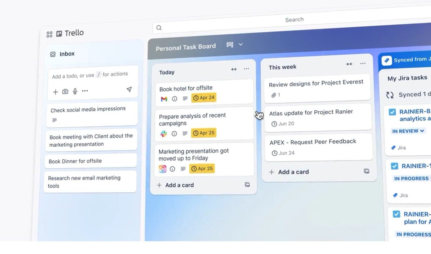Atlassian revamps Trello, introduces new Inbox and Planner - Techzine Global